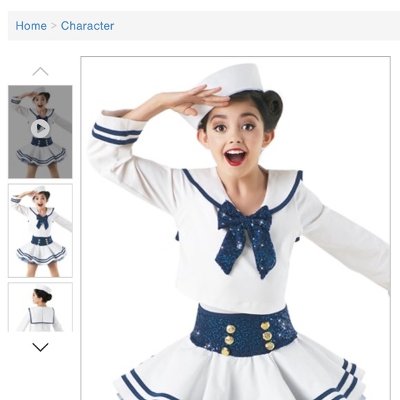 Weissman | Dresses | Weissman Sailor Dance Costume Tutu Skirt Adult ...